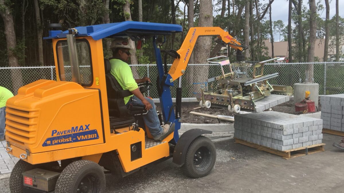 Mechanical Installation Process for Permeable Pavers - Unit Paving Inc.